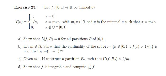 Solved Exercise 25 Let F [0 1 R Be Defined By F R 1 N Free Download