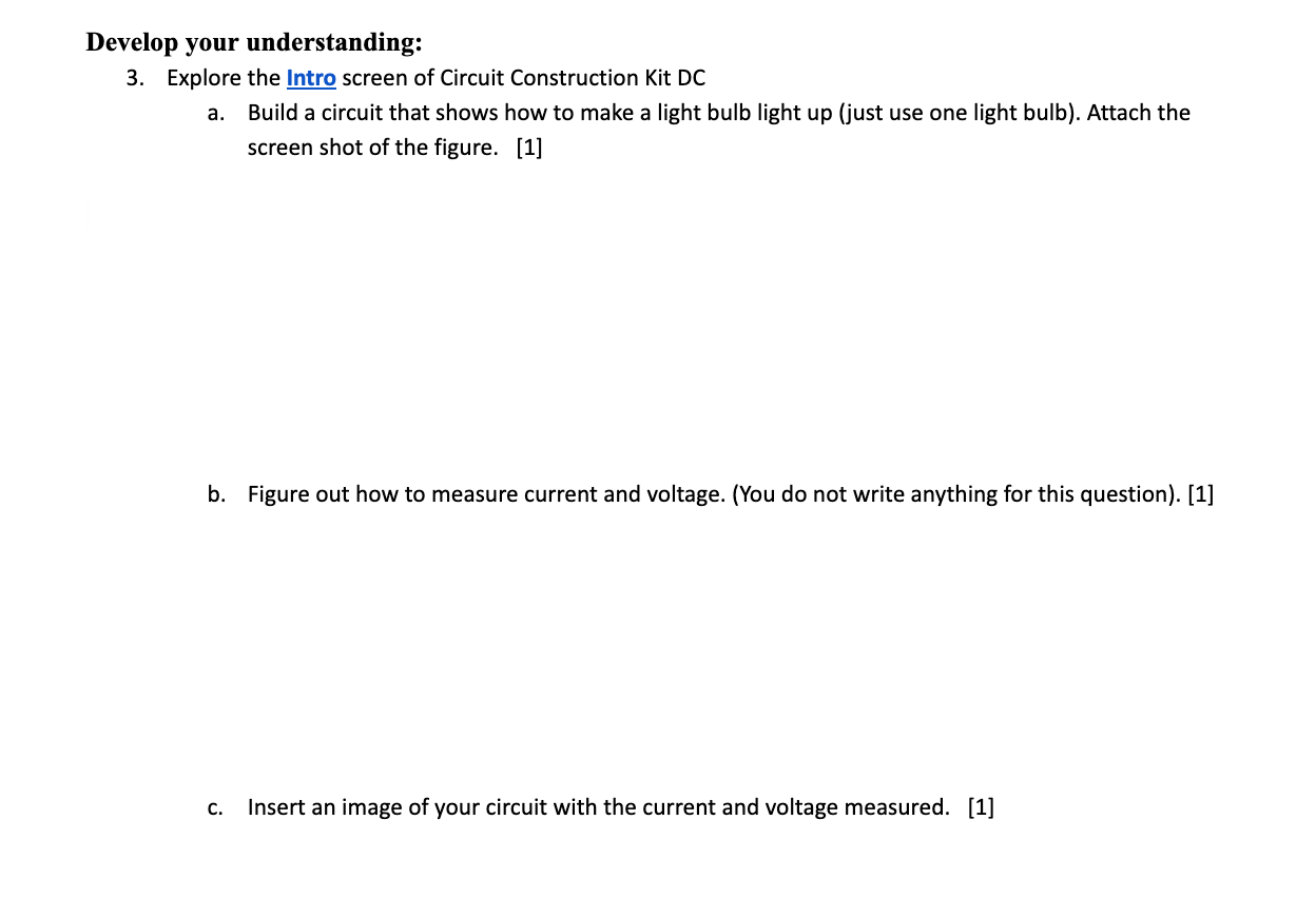 Solved Develop your understanding: 3. Explore the Intro | Chegg.com
