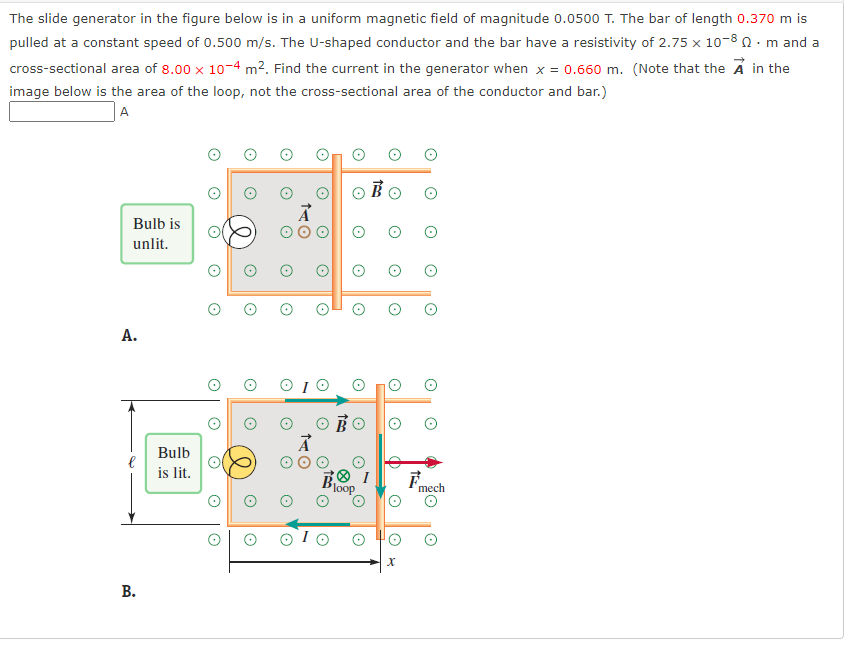 Solved The slide generator in the figure below is in a | Chegg.com
