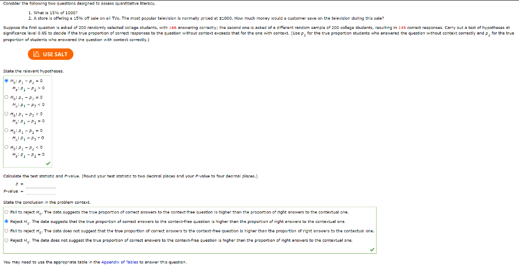 Solved Consider the following two questions designed to | Chegg.com