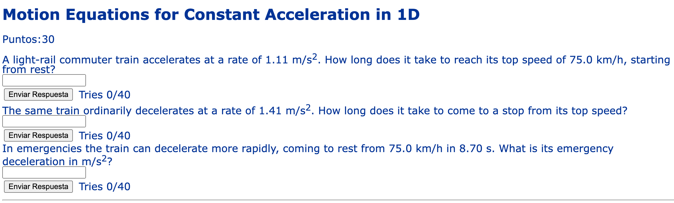 Solved Motion Equations for Constant Acceleration in 1D | Chegg.com
