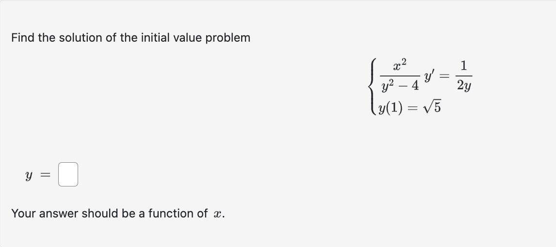 Solved Find the solution of the initial value problem | Chegg.com