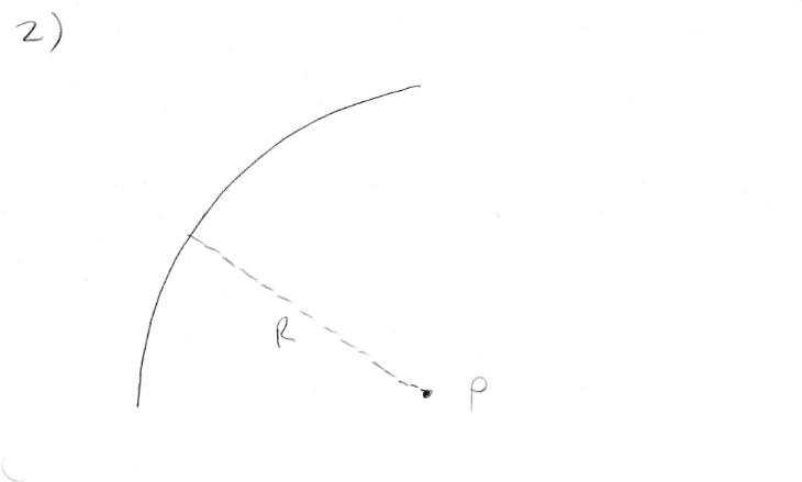 Solved (10 Points) Consider a thin line charge bent into a | Chegg.com