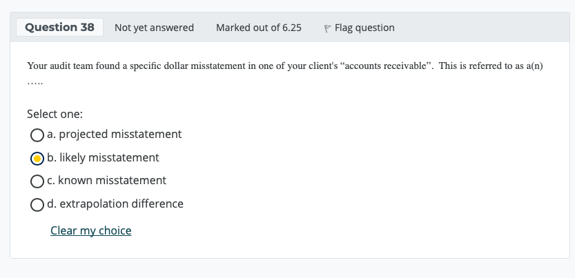 Solved Question 38 Not yet answered Marked out of 6.25 P | Chegg.com