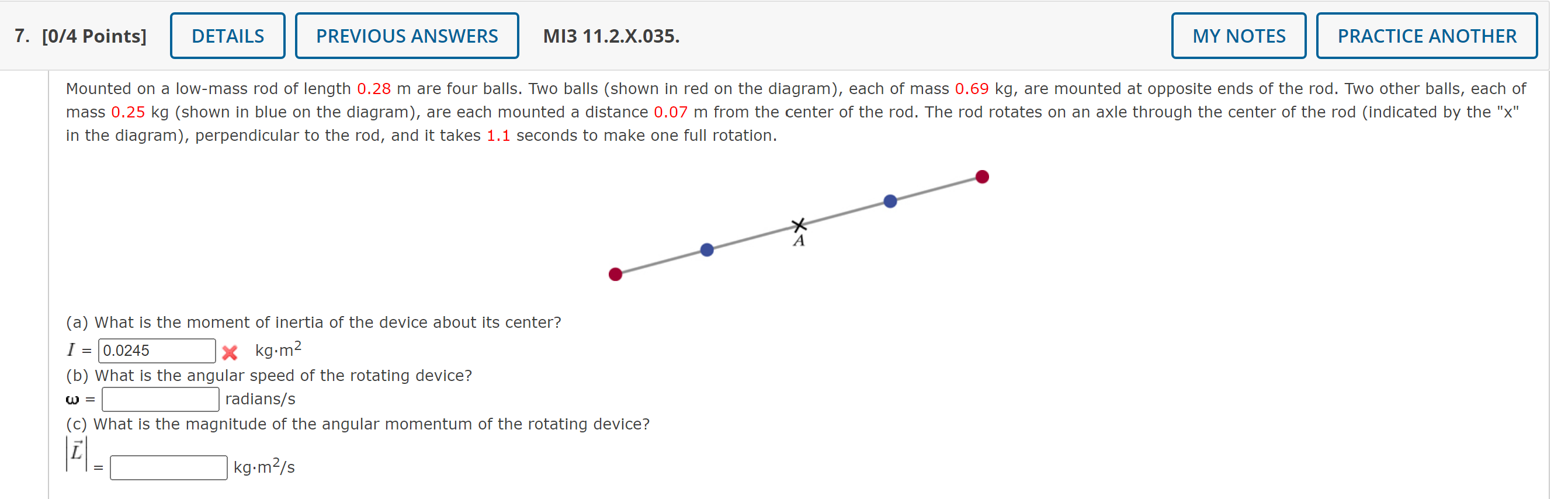 Solved in the diagram), perpendicular to the rod, and it | Chegg.com