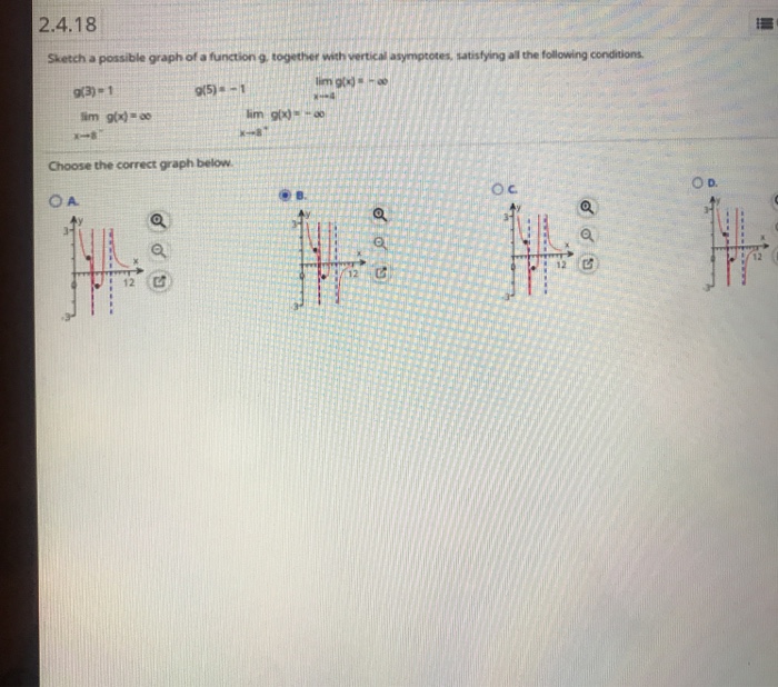 Solved 2.4.18 Sketch a possible graph of a function g. | Chegg.com