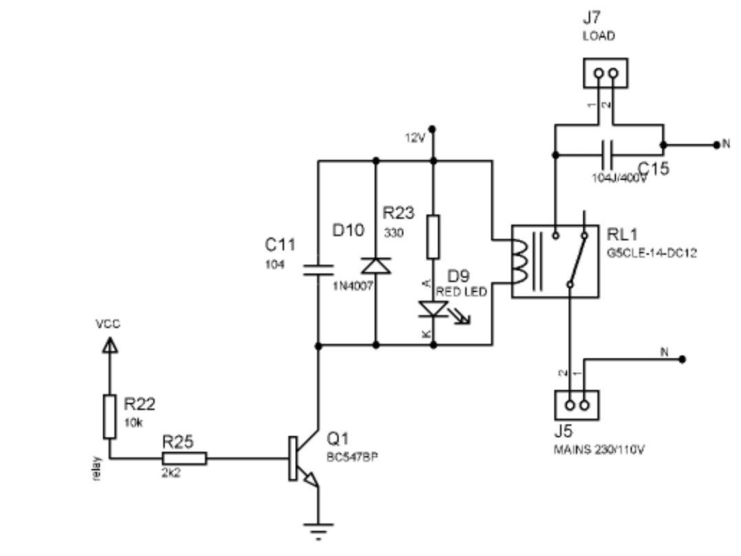 For the attached circuit, the relay driver portion I | Chegg.com