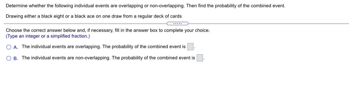 Solved Determine whether the following individual events are | Chegg.com