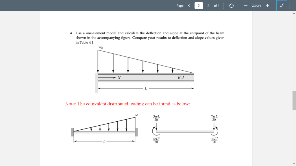 Solved Page of 4 ZOOM + 4. Use a one-element model and | Chegg.com