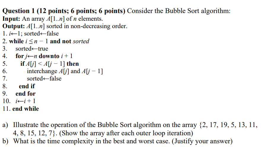 Solved Question 1 (12 points; 6 points; 6 points) Consider | Chegg.com Solved Question 1 (12 points; 6 points; 6 points) Consider | Chegg.com
