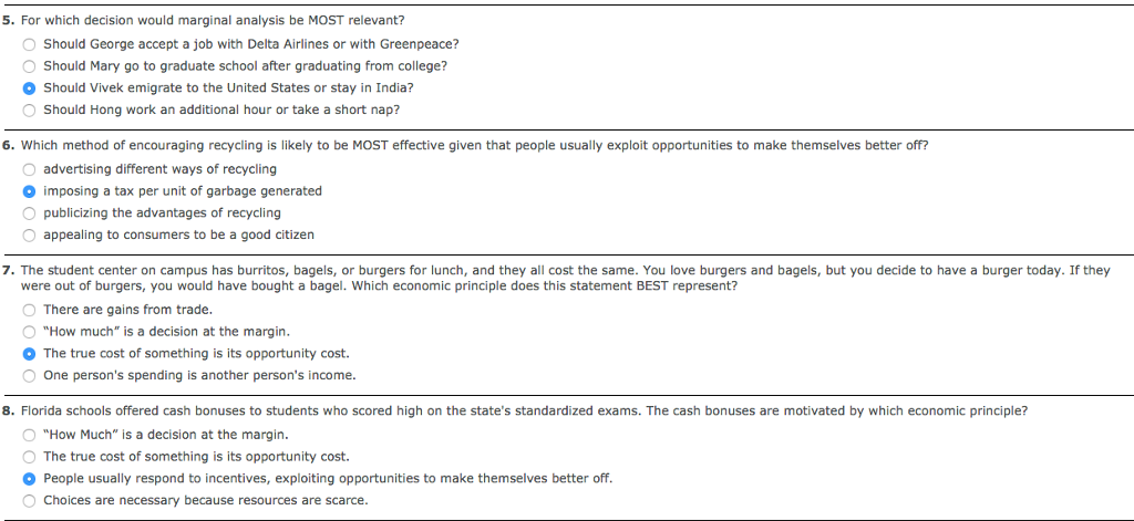 Solved 5. For which decision would marginal analysis be MOST | Chegg.com
