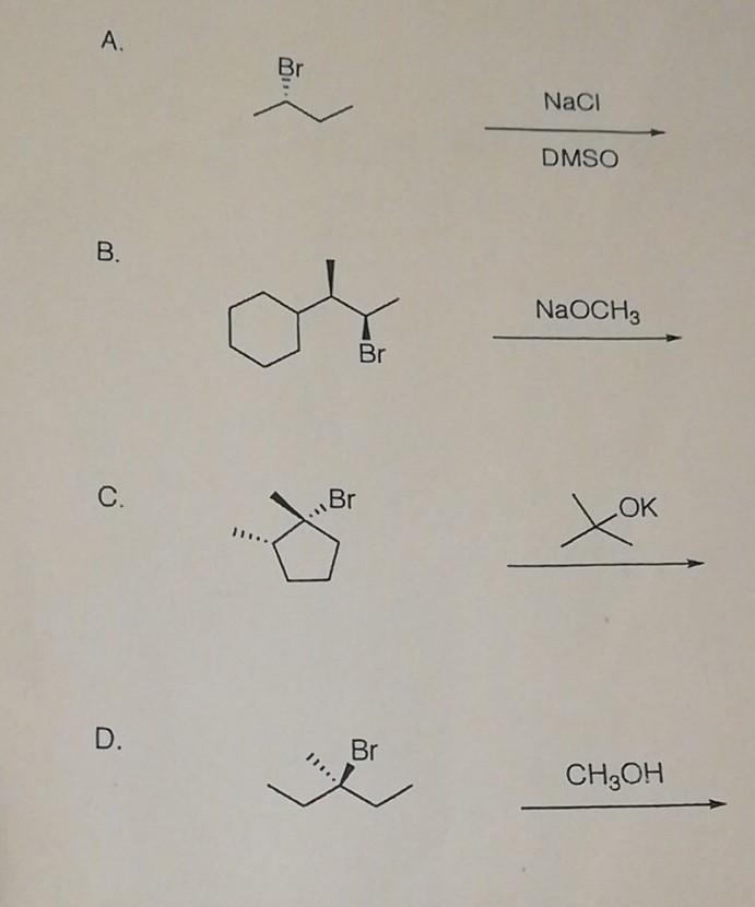 Solved A. Н-Br H2O2 B. Br2 H20 Н-Br D. На Pt E. 1. BH3/THF 2 | Chegg.com