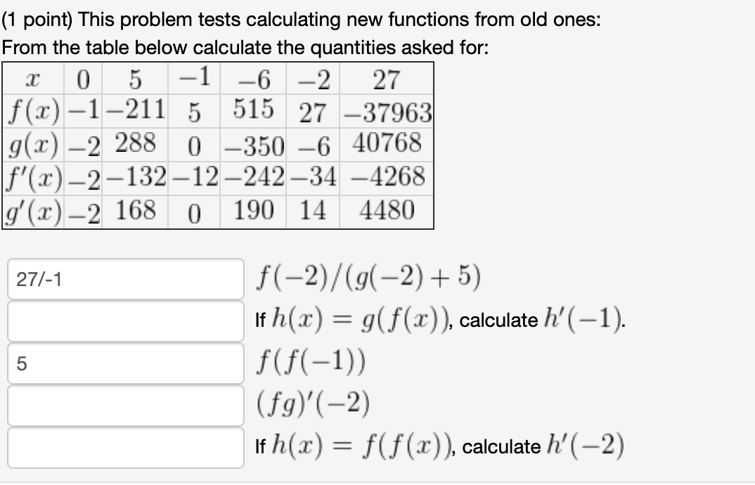 Solved 1 Point This Problem Tests Calculating New 