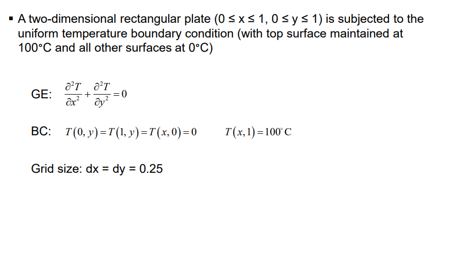 Solved • A two-dimensional rectangular plate (0 SXS 1,0 sy s | Chegg.com
