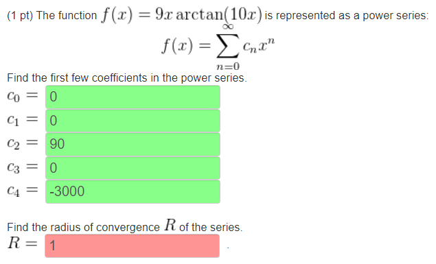 Solved The function below is represented as a power | Chegg.com
