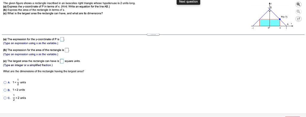 Solved Next question The given figure shows a rectangle | Chegg.com