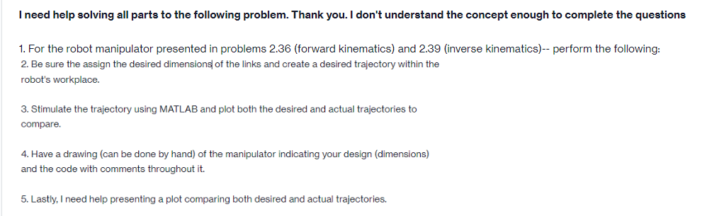 Solved I need help solving all parts to the following | Chegg.com