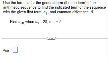 Solved Use the formula for the general term (the nth term) | Chegg.com