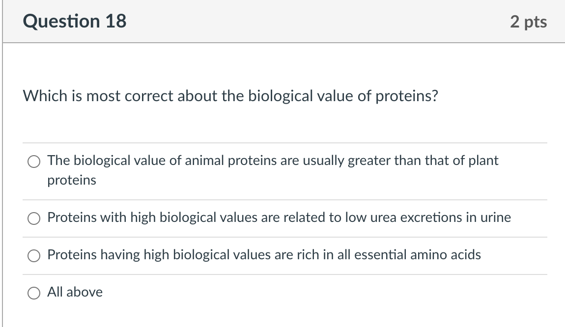Solved Question 18 2 pts Which is most correct about the | Chegg.com