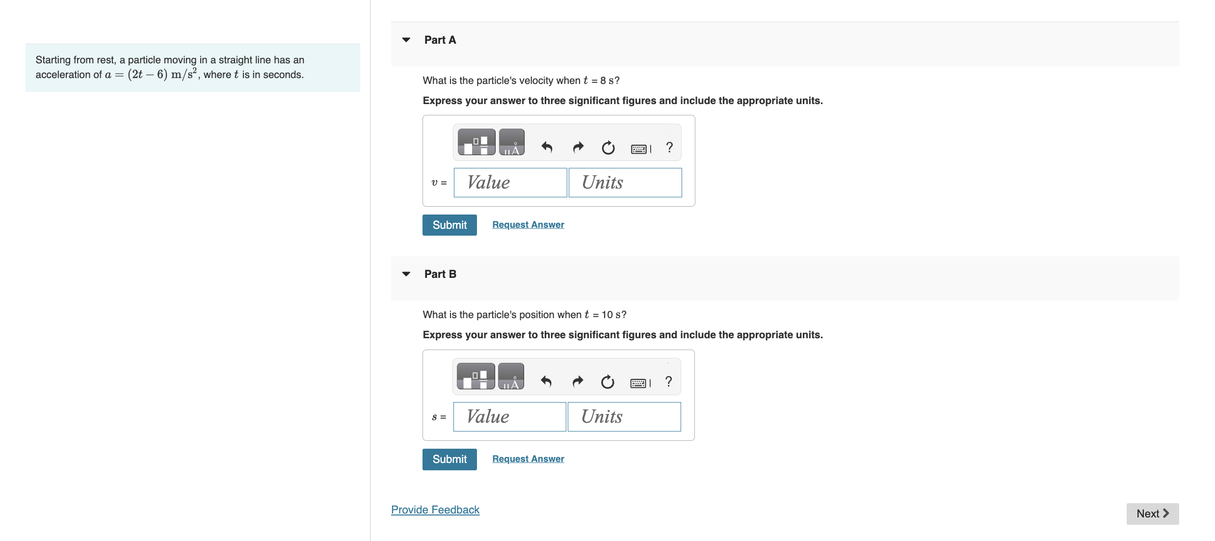 Solved Dynamics HW 1 ﻿Q1 ﻿Starting from rest, a particle | Chegg.com
