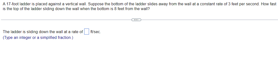Solved A 17-foot ladder is placed against a vertical wall. | Chegg.com
