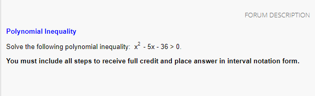 Solved Polynomial Inequality Solve the following polynomial | Chegg.com Solved Polynomial Inequality Solve the following polynomial | Chegg.com