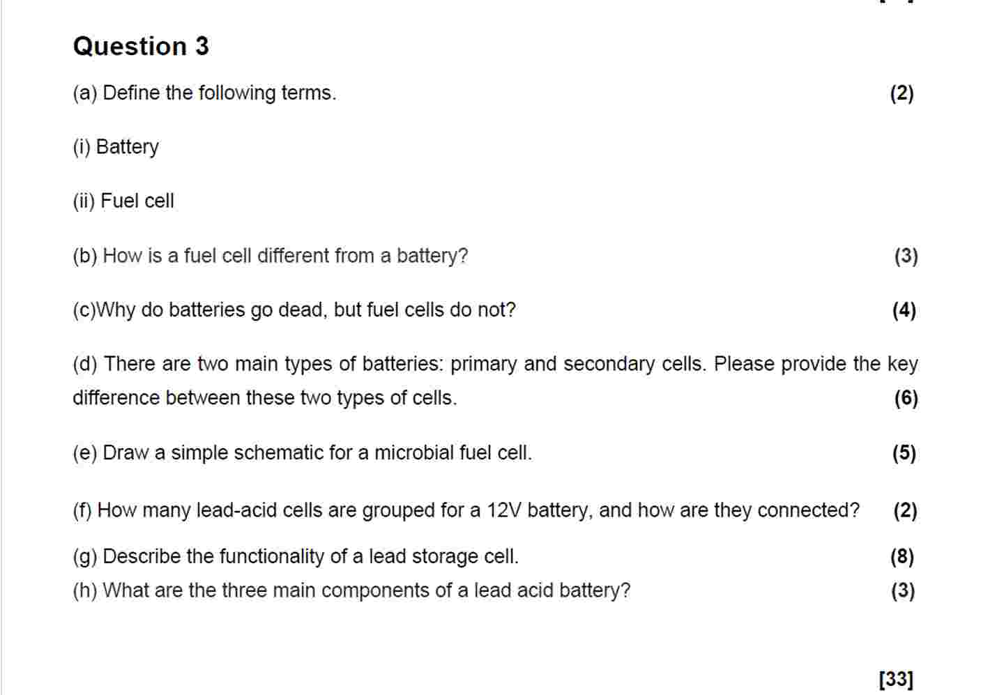 Solved Question 3 (a) ﻿Define the following terms. (i) | Chegg.com