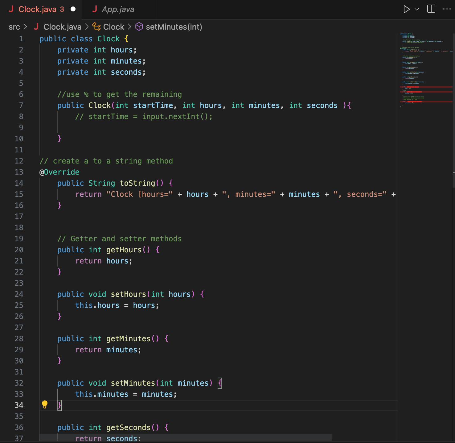 Solved Kjava 3 Appjava Clockjava E8 Clock ⊗ 