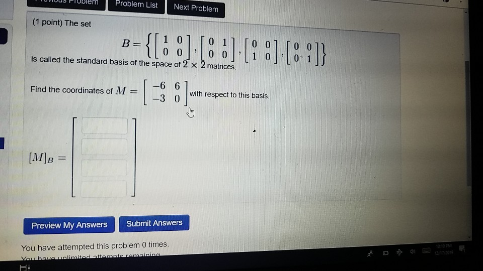 Solved HW23 Fall19: Problem 5 Previous Problem Problem List | Chegg.com