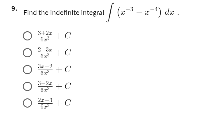 Solved Find the indefinite integral | Chegg.com