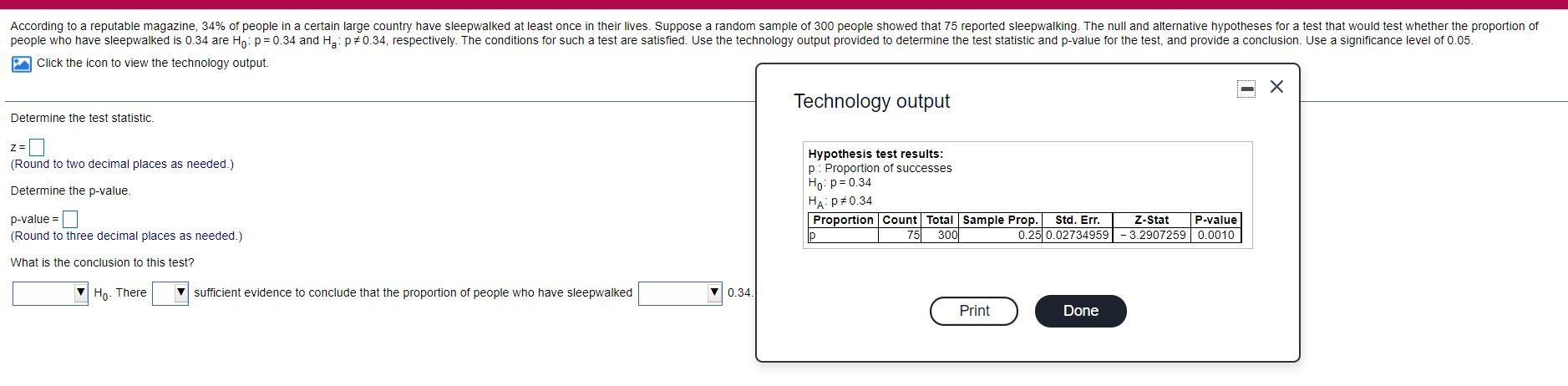 Solved According to a reputable magazine, 34% of people in a | Chegg.com