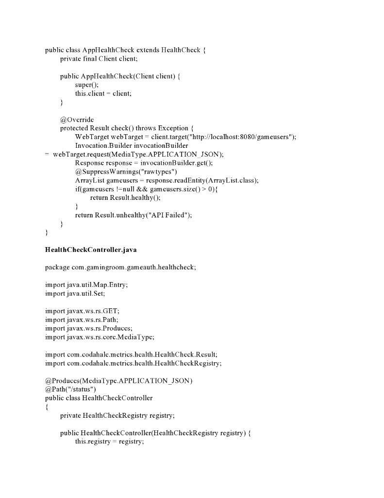Solved Here is the code: GameAuthApplication.java package | Chegg.com