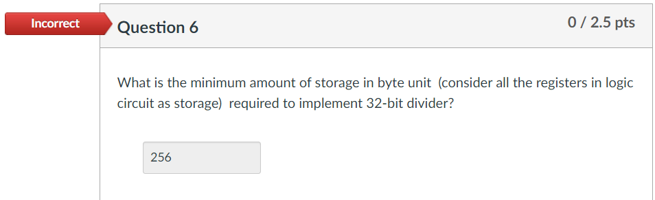 Solved What is the minimum amount of storage in byte unit | Chegg.com