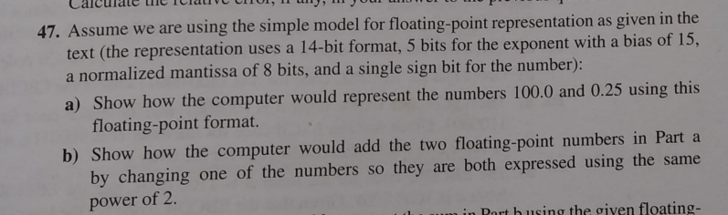 Solved 47. Assume we are using the simple model for | Chegg.com