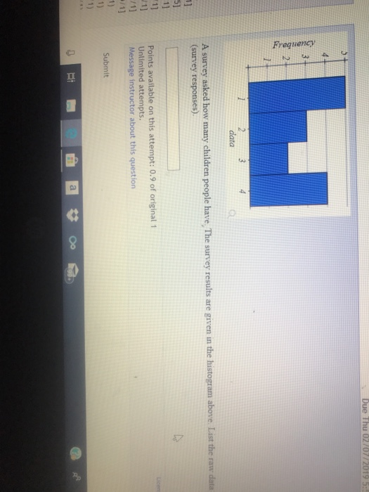 Solved data A survey asked how many children people have, | Chegg.com