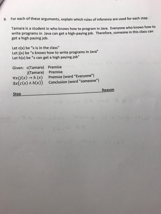 Solved For each of these arguments, explain which rules of | Chegg.com