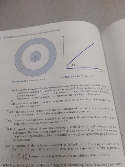 Solved Electrostatic Boundary Value Problems Figure 6 43 For