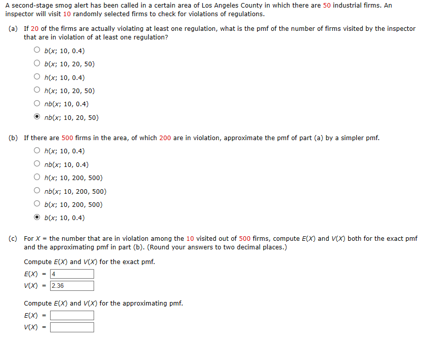 Solved A second-stage smog alert has been called in a | Chegg.com