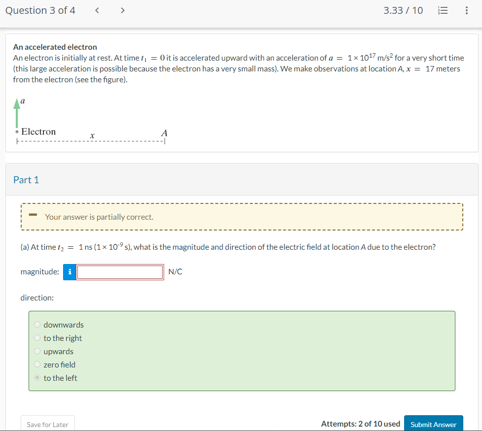 Solved An accelerated electron An electron is initially at | Chegg.com Solved An accelerated electron An electron is initially at | Chegg.com