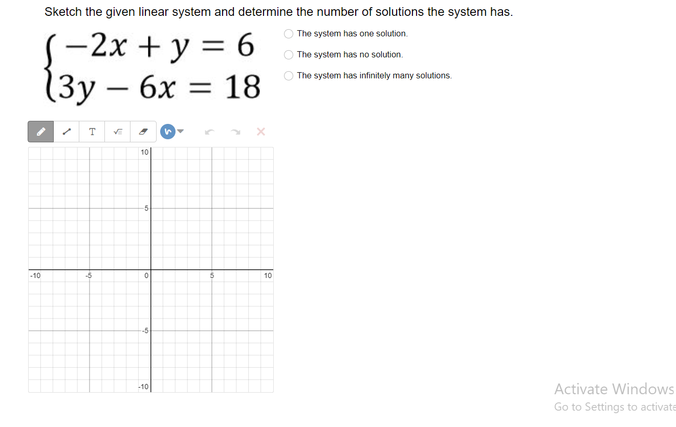 Solved Sketch the given linear system and determine the | Chegg.com