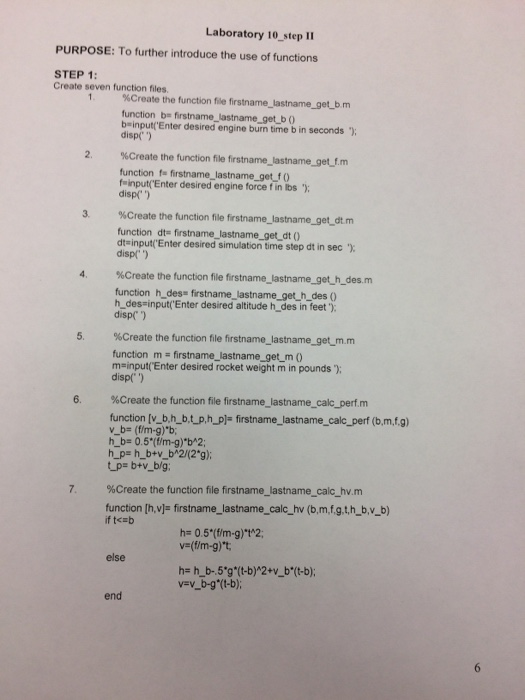 Solved Laboratory 10 step 11 PURPOSE: To further introduce | Chegg.com
