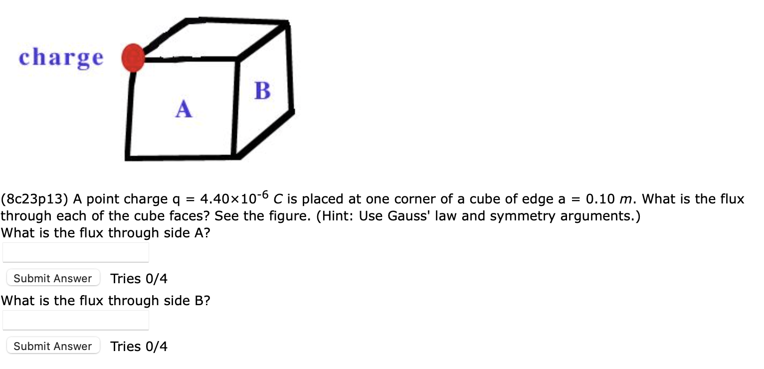 Solved ( 8c23p13) A point charge q=4.40×10−6C is placed at | Chegg.com