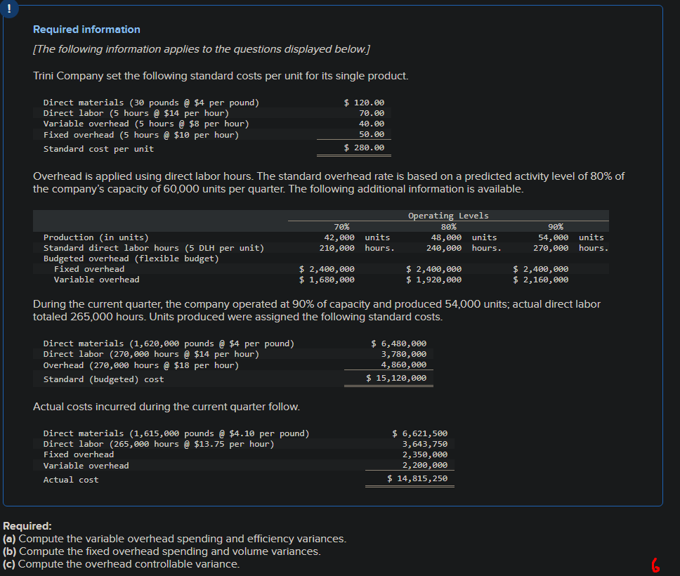 Solved 를 \begin{tabular}{l|l|l|} \hline Required A & | Chegg.com