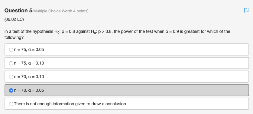 Solved Question 1 (Multiple Choice Worth 5 points) (06.05 | Chegg.com