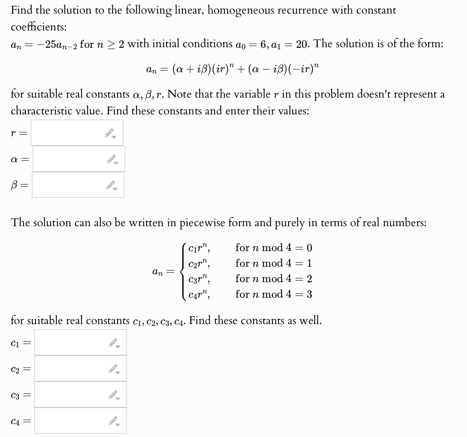 Solved by an EXPERT The solution can also be written in piecewise form | Chegg.com