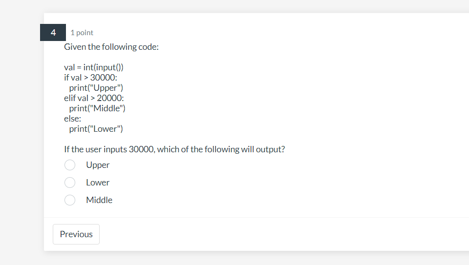 Solved If and elif statements require a condition to be | Chegg.com