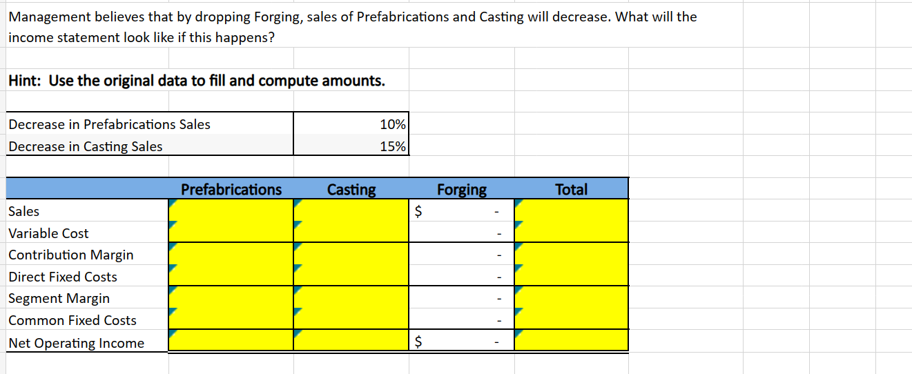 PLEASE INCLUDE EXCEL FORMULAS !! ﻿or explain formula | Chegg.com