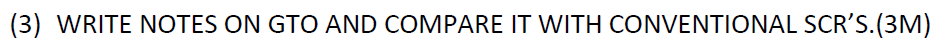 Solved (3) WRITE NOTES ON GTO AND COMPARE IT WITH | Chegg.com