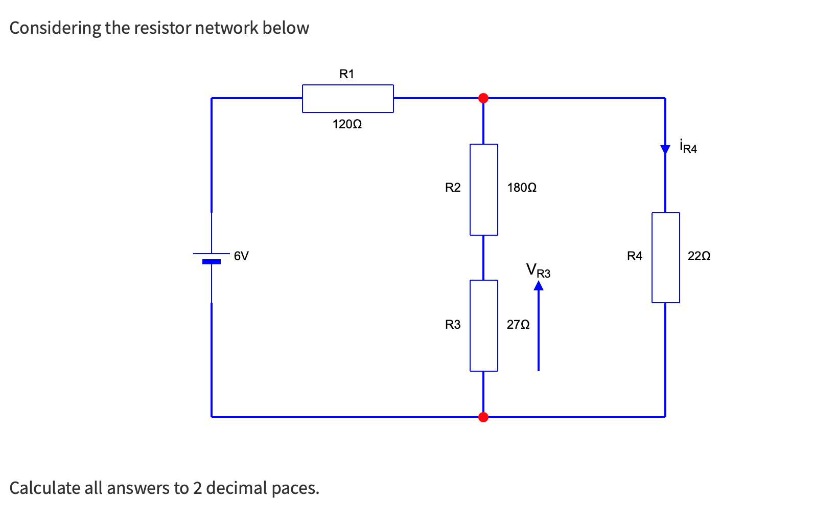 Solved Calculate the: Combined circuit resistance | Chegg.com