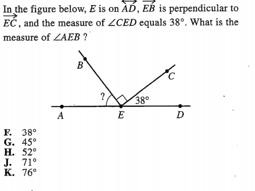 Solved In the figure below, E is on AD,EB is perpendicular | Chegg.com
